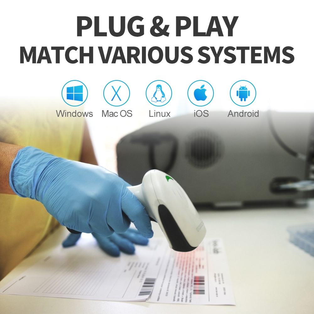 X-9701C CCD Wireless Barcode Scanner-1D CCD Handhold Barcode Scanner ...